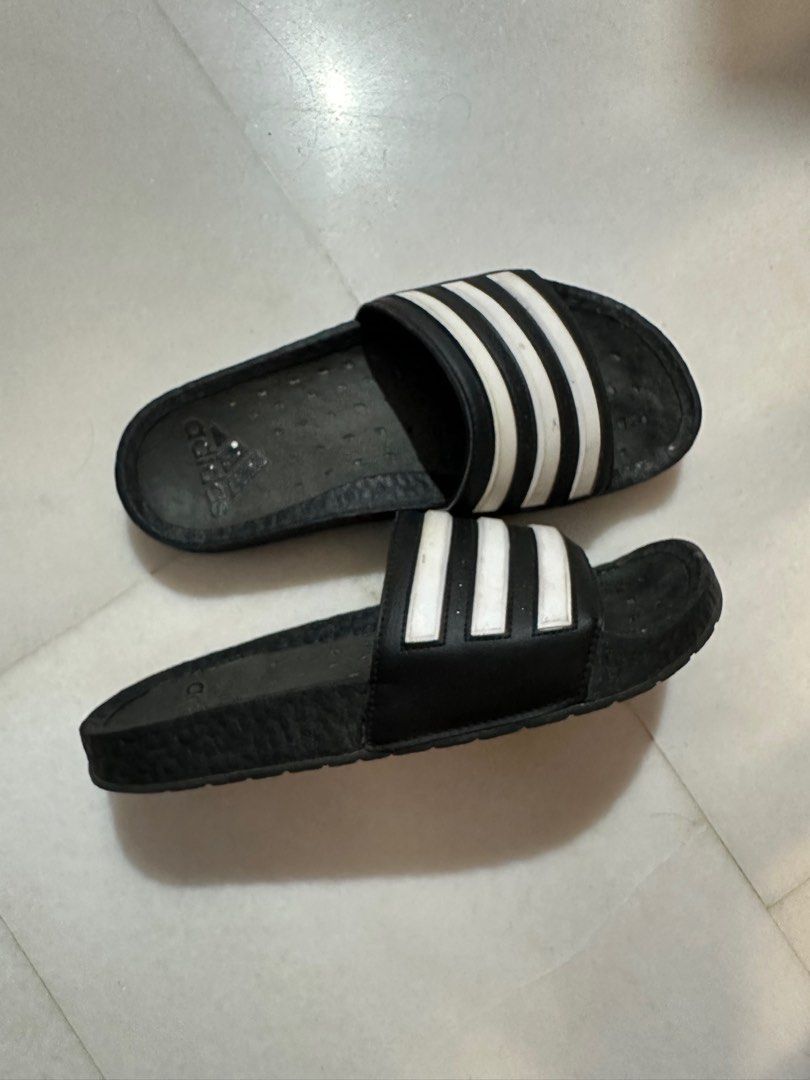 Adidas Adilette Boost Slides, Men's Fashion, Footwear, Flipflops and ...