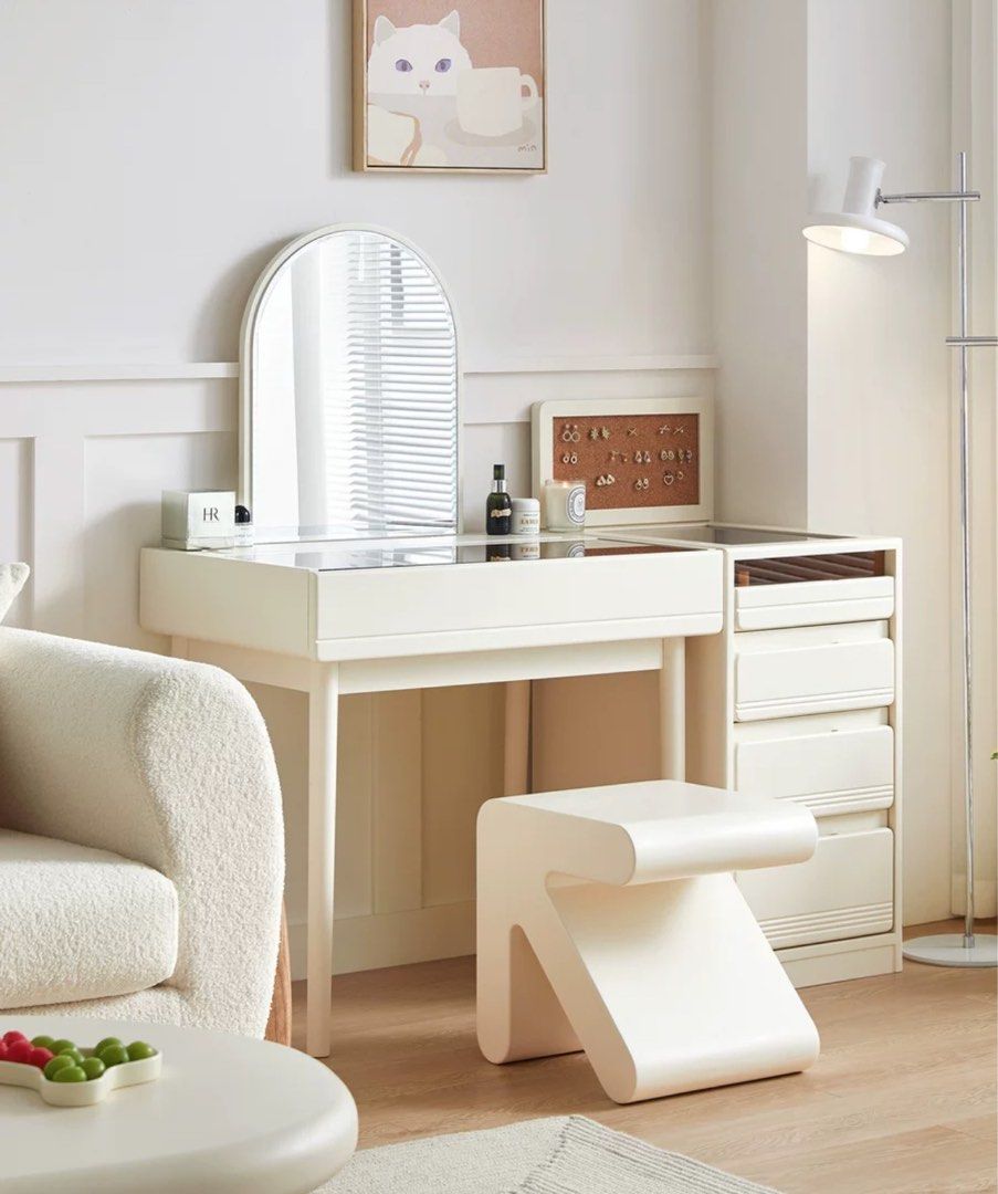 ALOEA Modern Vanity Table Set, Furniture & Home Living, Furniture ...