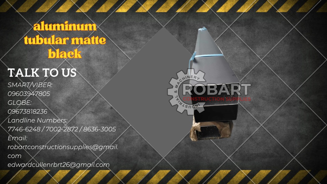 ALUMINUM TUBULAR MATTE BLACK, Commercial & Industrial, Construction ...