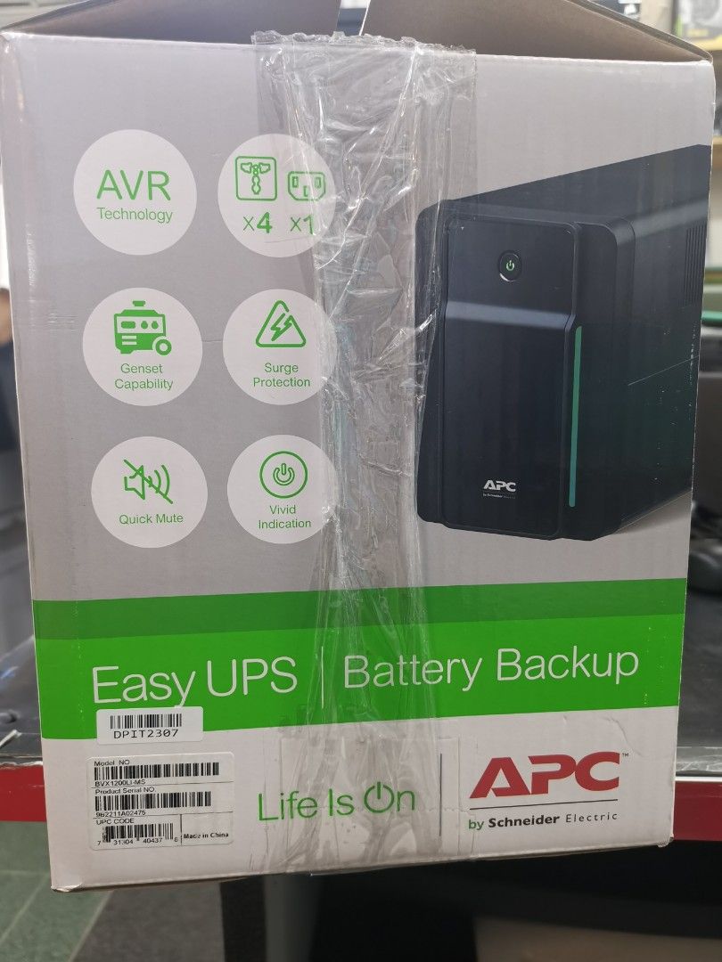 APC EASY UPS 1200VA, 650Watt AVR Universal sockets, Computers & Tech ...