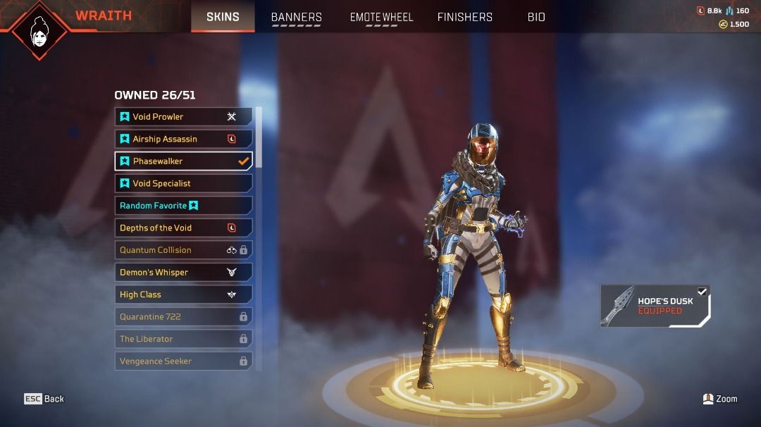 Apex Legends account (Wraith Kunai Heirloom), Video Gaming, Video Games ...