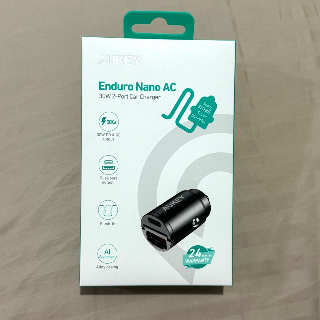 AUKEY Enduro Nano AC 30W 2-Port Car Charger from Power Mac, Mobile ...