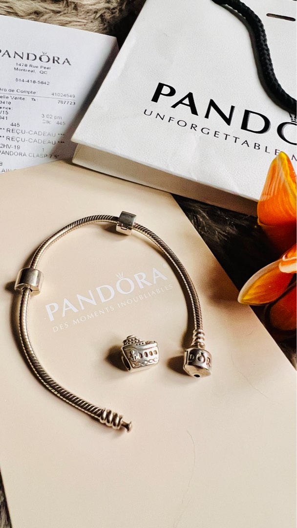 Authentic Pandora Bracelet with receipt, Women's Fashion, Jewelry ...