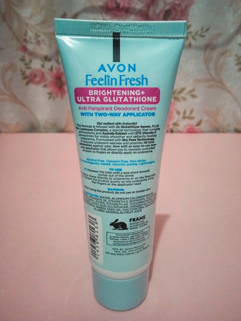Avon Glutathione Anti-Perspirant Deodorant Cream, Beauty & Personal Care, Fragrance & Deodorants ...