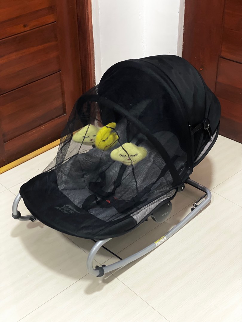Baby Rocker / Chair with mosquito net and storage bag, Babies & Kids ...