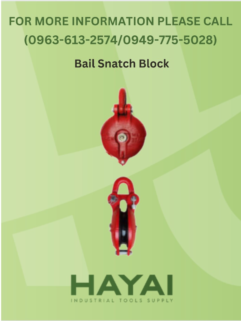 Bail Snatch Block, Commercial & Industrial, Construction Tools ...