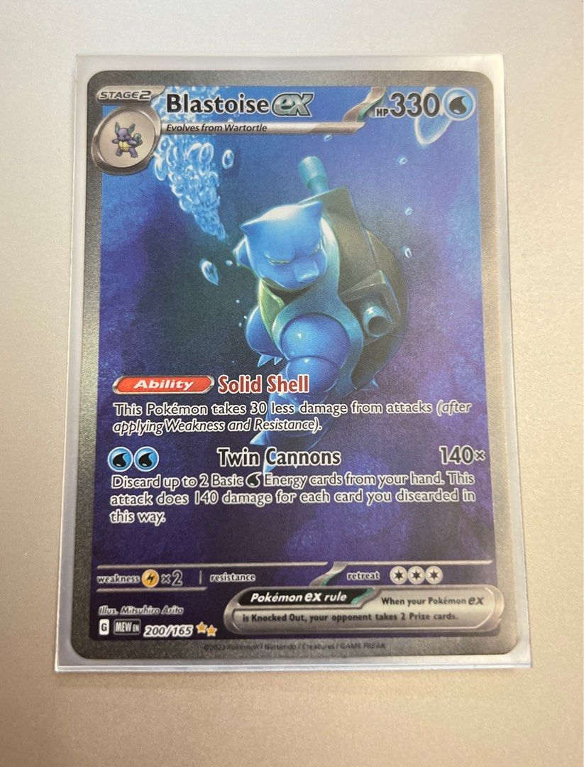 Blastoise ex SIR, Hobbies & Toys, Toys & Games on Carousell
