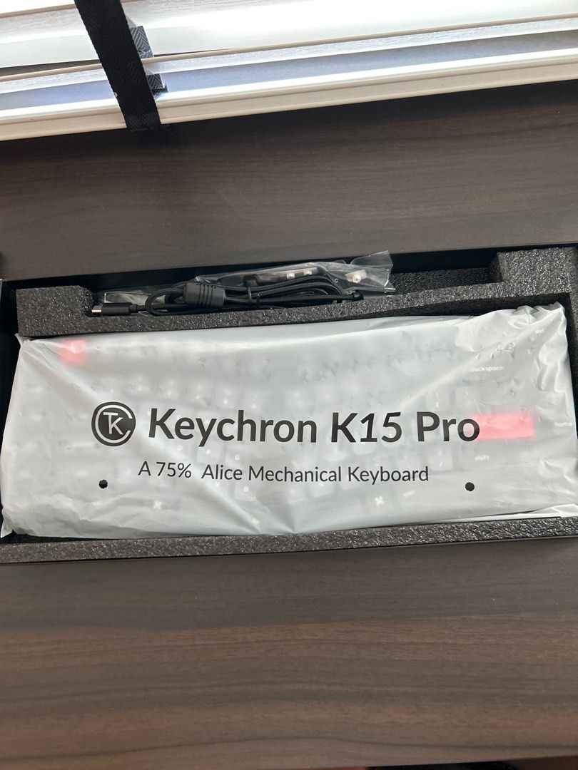 BN Keychron k15 pro keyboard (Alice layout), Computers & Tech, Parts ...