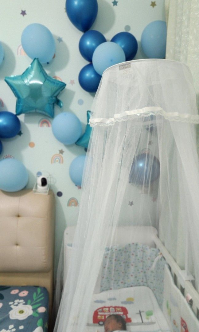 Bon bijoy baby crib mosquito net with clamp, Babies & Kids, Baby ...