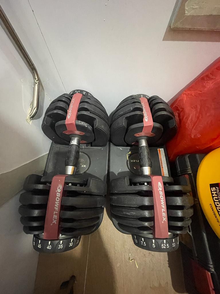 BOWFLEX 552 ADJUSTABLE DUMBBELL SET, Sports Equipment, Exercise ...