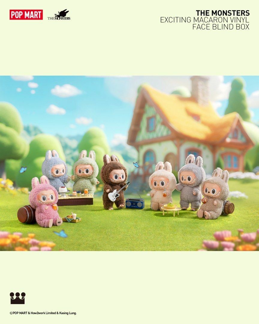 [BRAND NEW! POPMART] POPMART LABUBU THE MONSTERS EXCITING MACARON VINYL ...