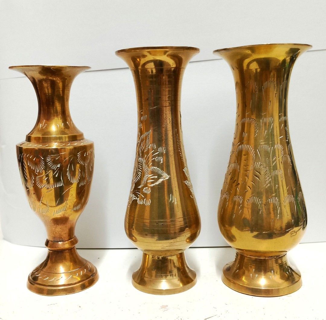 Brass Tembaga Vases, Hobbies & Toys, Collectibles & Memorabilia ...