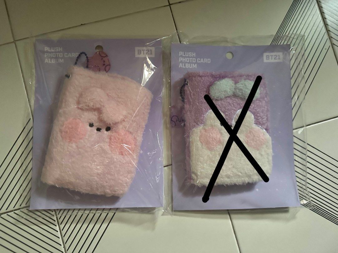 BT21 Minini twinkle plush photo card album, Hobbies & Toys, Memorabilia ...