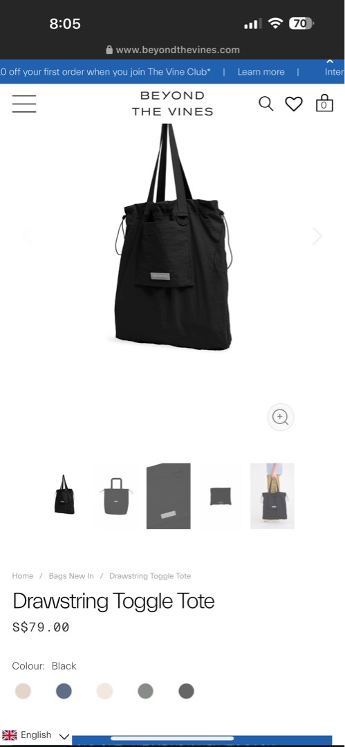 BTV Toggle Tote, Women's Fashion, Bags & Wallets, Tote Bags on Carousell