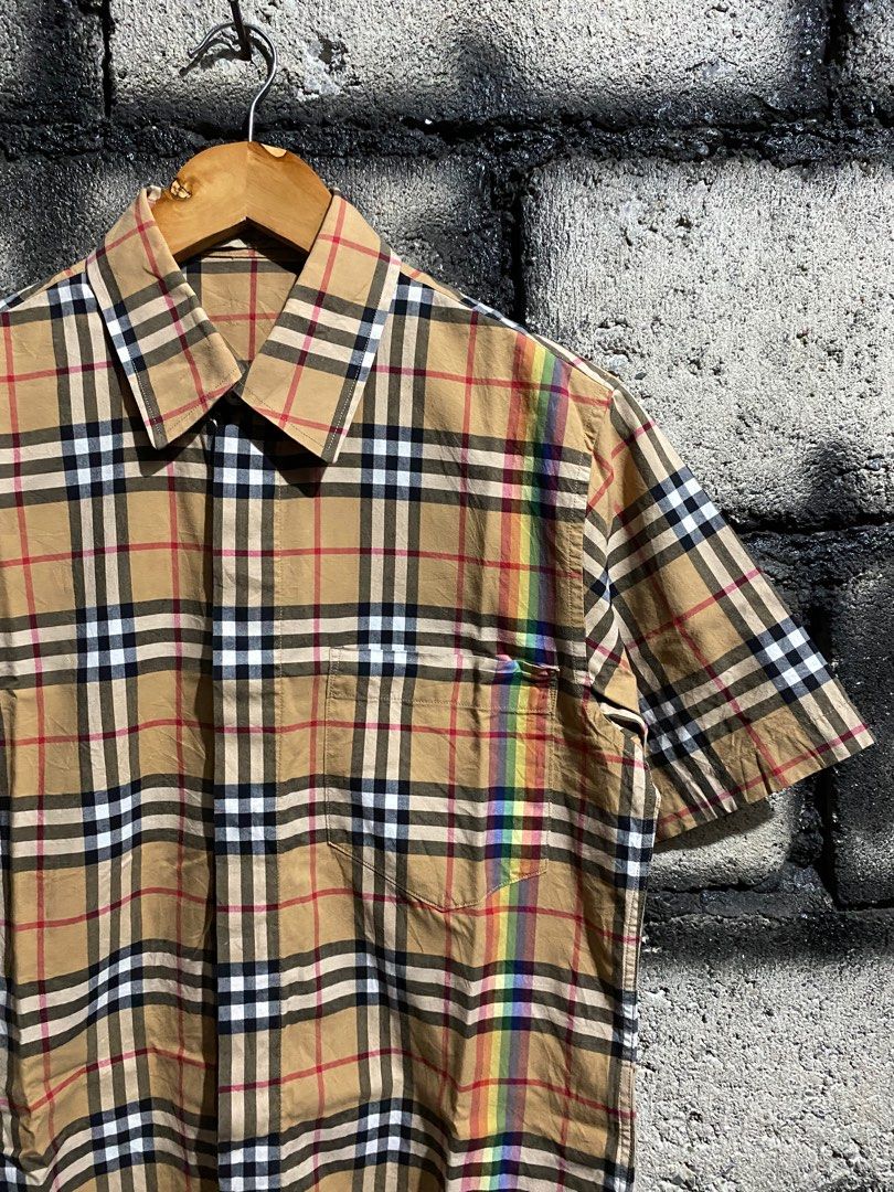 Burberry Nova Plaid, Men's Fashion, Tops & Sets, Tshirts & Polo Shirts ...