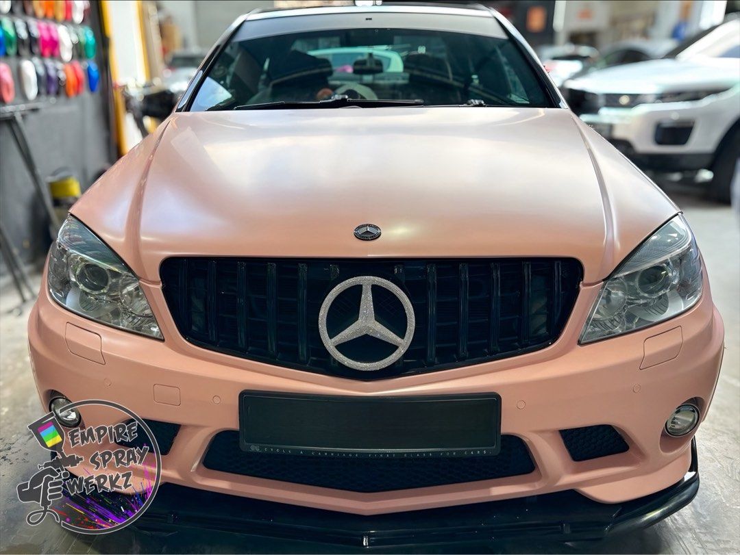 Car Spray Painting - Aikka Customised Frozen Pink, Car Accessories, Car ...