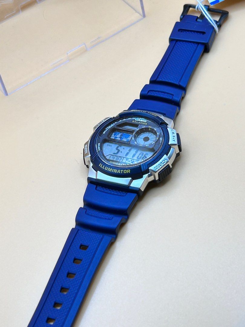 Casio Blue Digital Watch, Men's Fashion, Watches & Accessories, Watches ...
