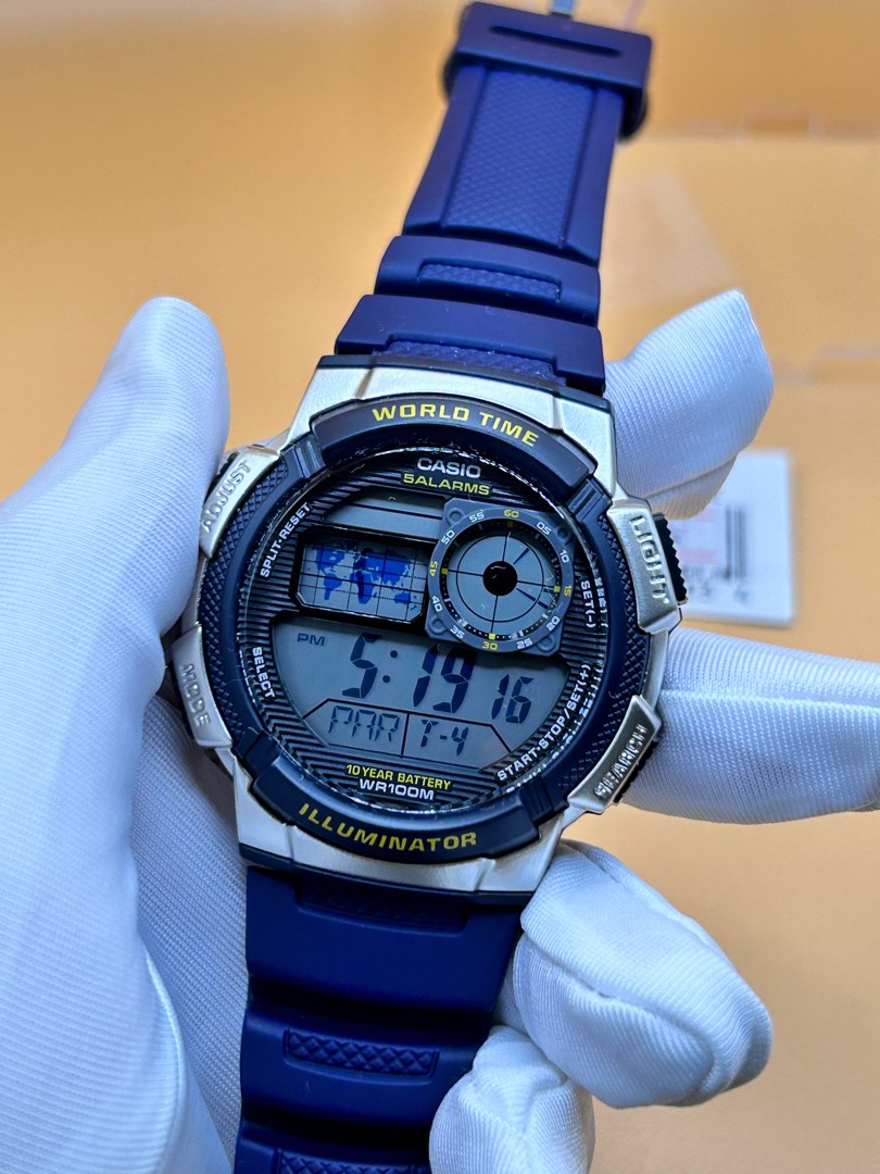 Casio Blue Digital Watch, Men's Fashion, Watches & Accessories, Watches ...