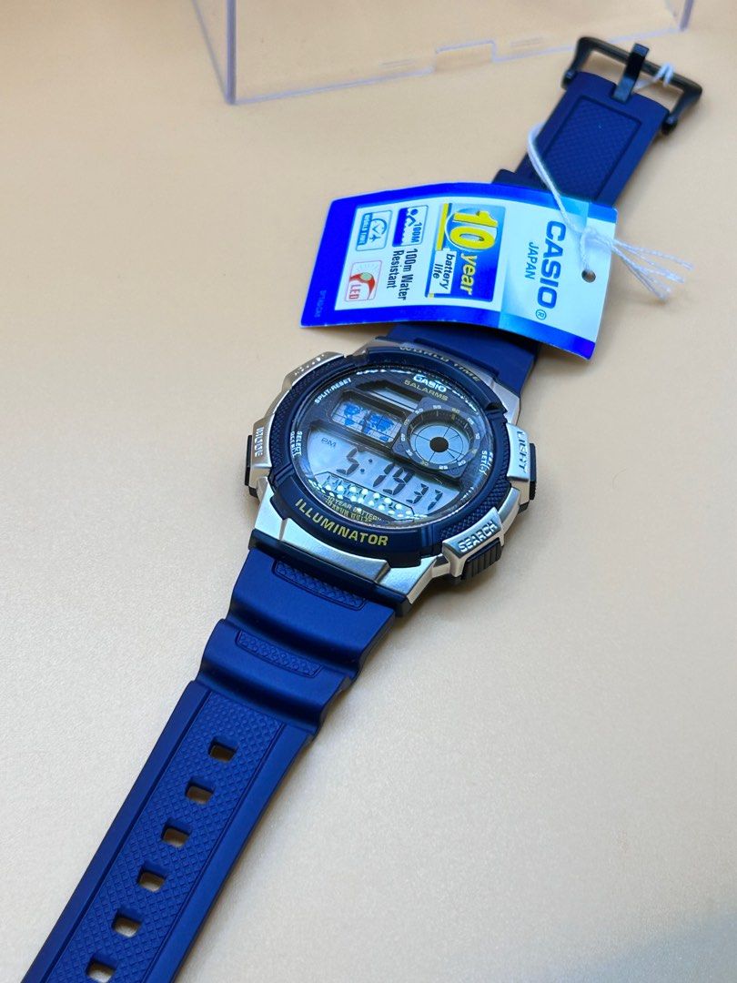 Casio Blue Digital Watch, Men's Fashion, Watches & Accessories, Watches ...