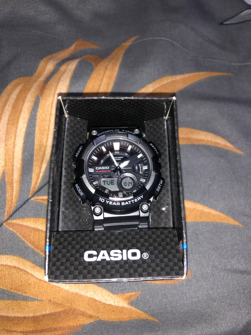 Casio World Time watch, Men's Fashion, Watches & Accessories, Watches ...