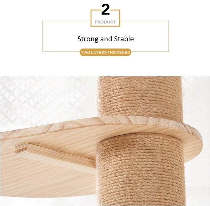 Cat Condo House Pet Ceiling Condo DIY Floor-to-Ceiling Cat Tree Scratch ...