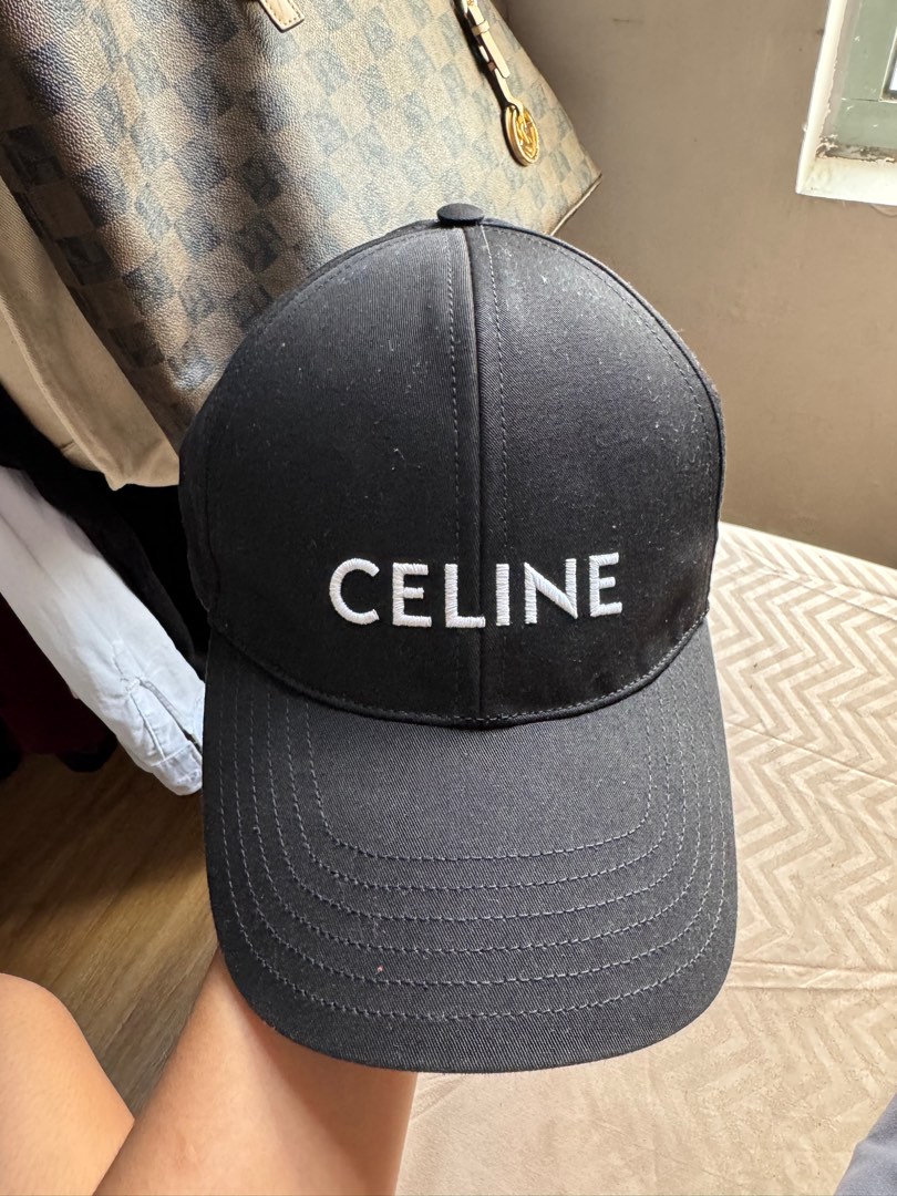 Celine Cap Black Medium, Men's Fashion, Watches & Accessories, Caps ...