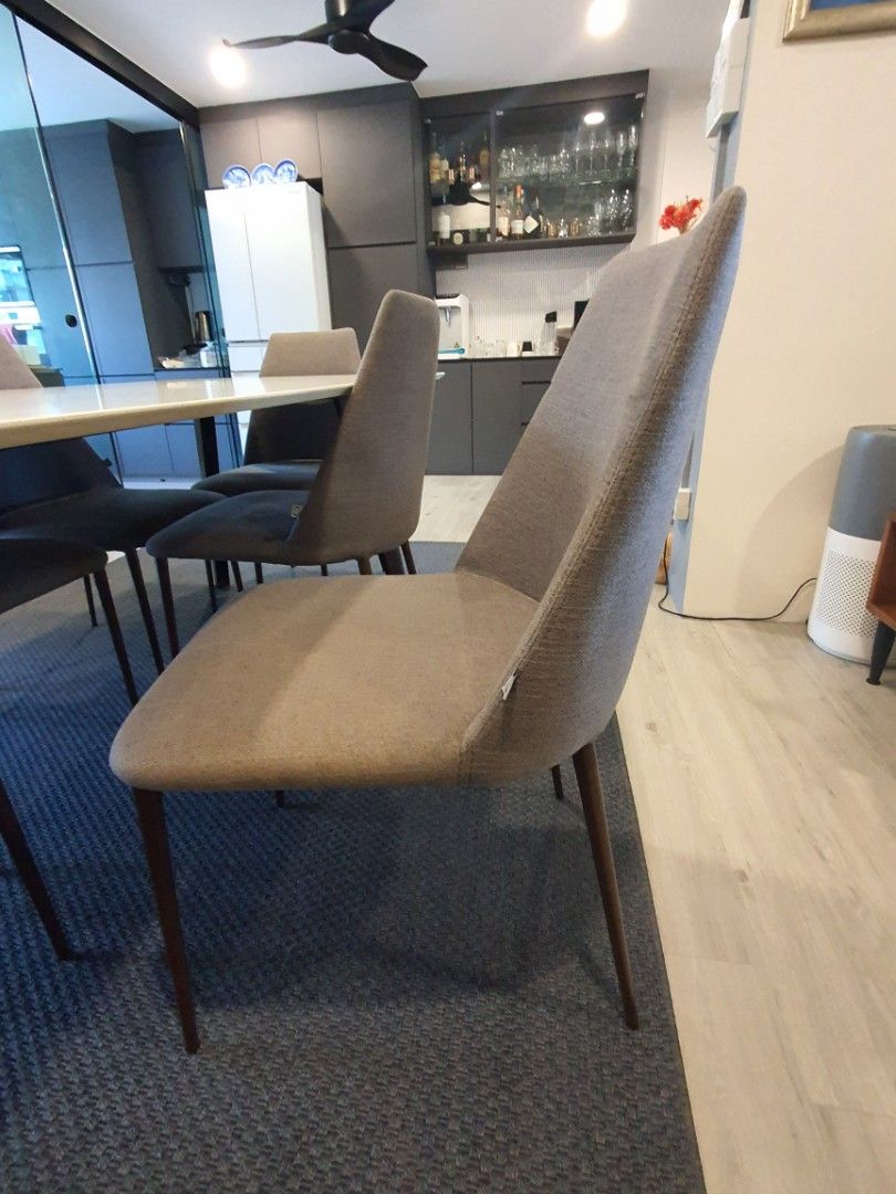 Cellini Quartzstone Dining Table set 6 seater, Furniture & Home Living ...