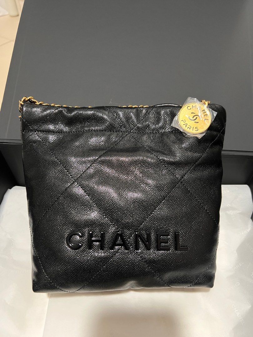 Chanel 23K 22 Mini So Black, Luxury, Bags & Wallets on Carousell