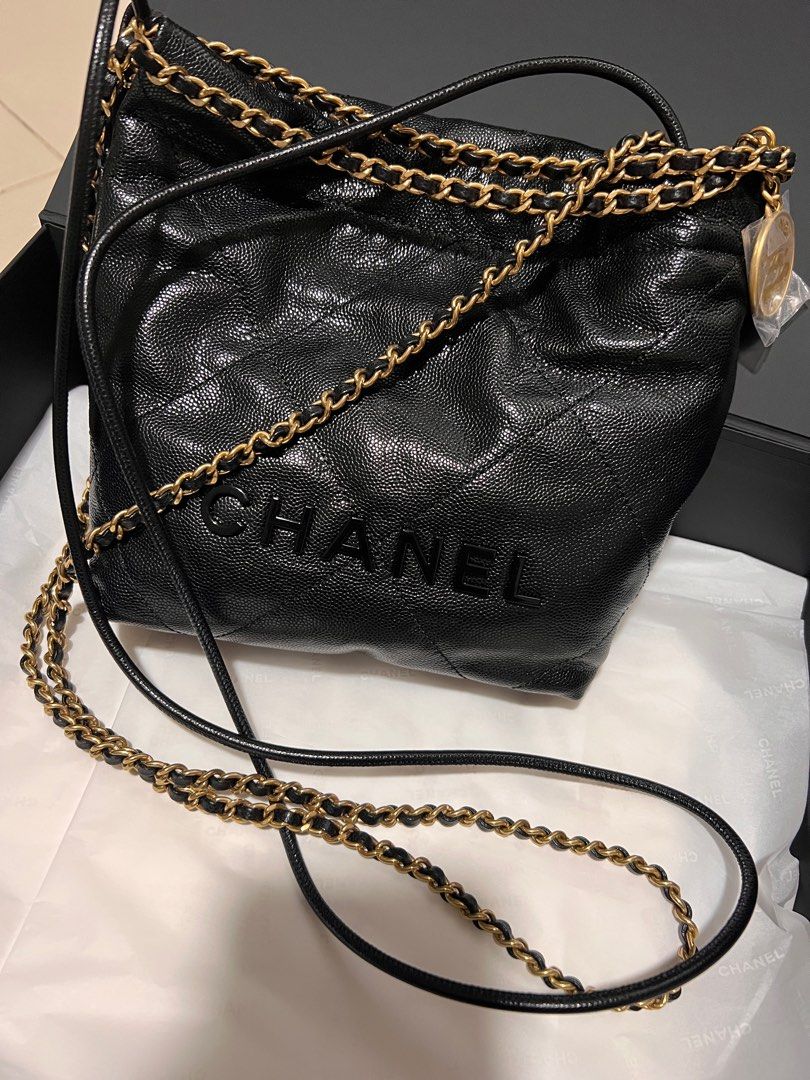 Chanel 23K 22 Mini So Black, Luxury, Bags & Wallets on Carousell