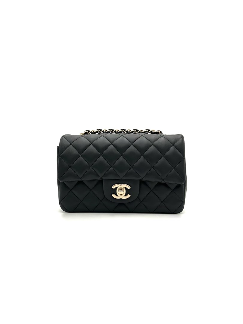 Chanel Mini Rectangle (Black) - Like New, Luxury, Bags & Wallets on ...