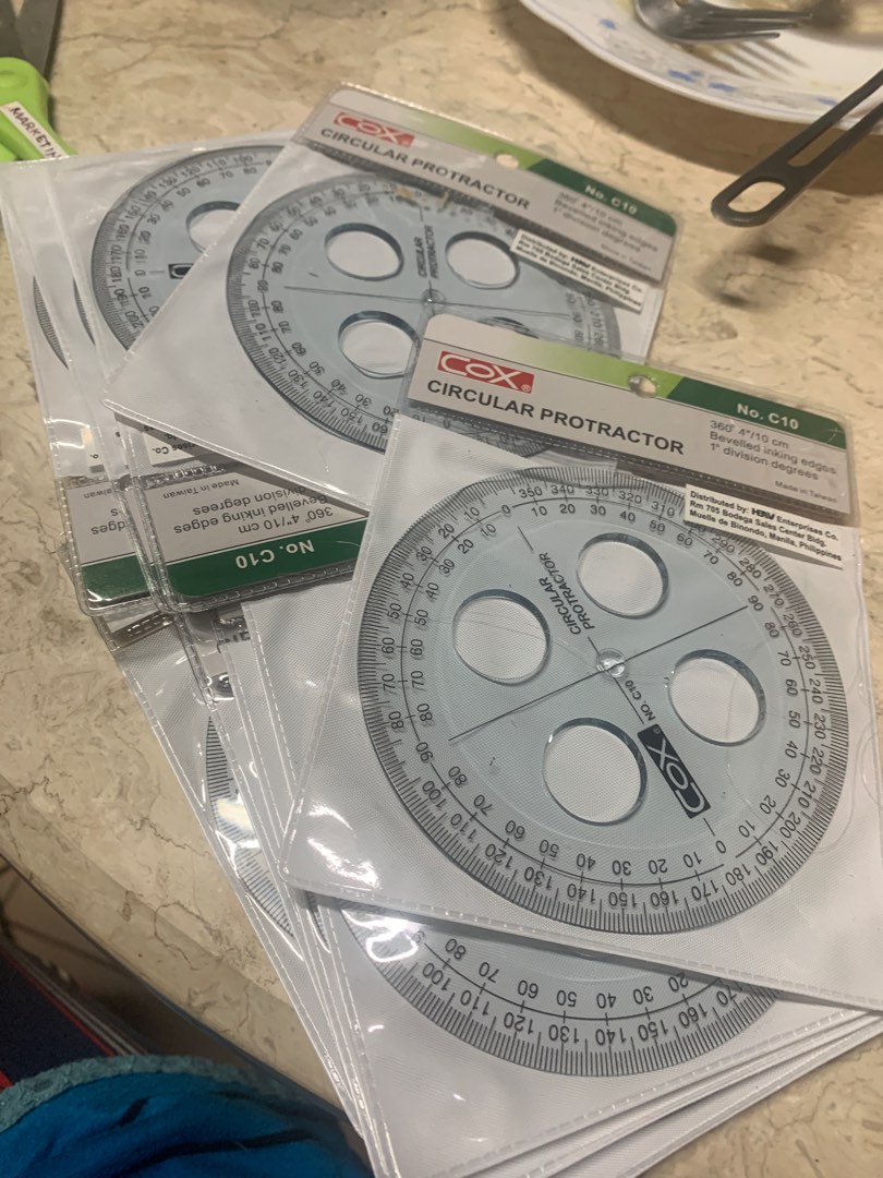 Circular protractor, Hobbies & Toys, Stationary & Craft, Stationery ...