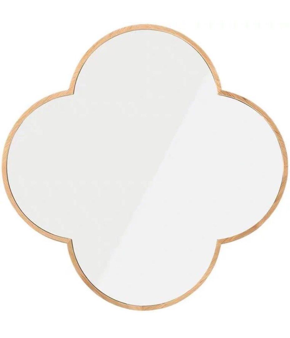 CLOVEN Four Leaf Clover Wall Mirror, Furniture & Home Living, Home ...