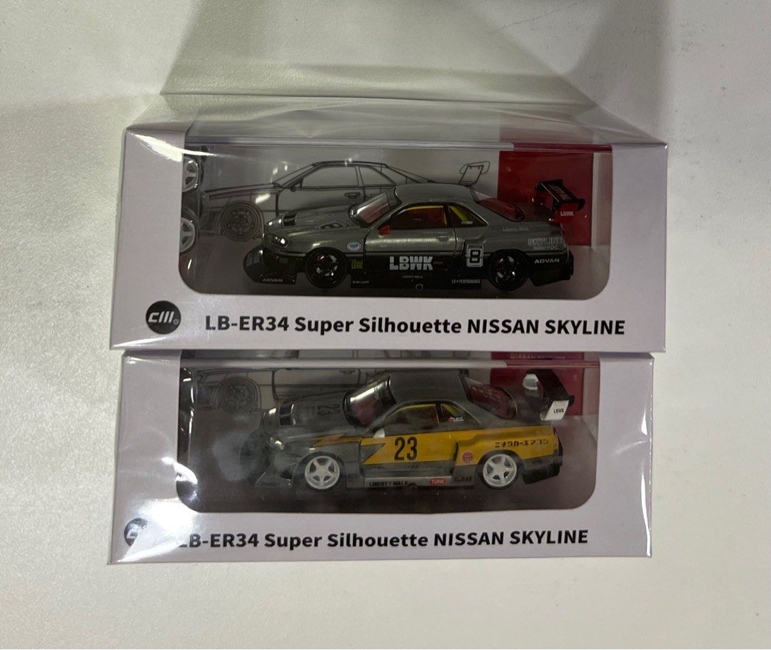 CM 1/64 LB-ER34 Super Silhouette Nissan Skyline (Lot Chase), Hobbies & Toys, Toys & Games on ...