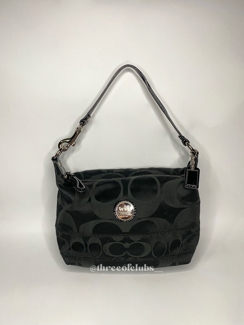 Coach Signature Monogram Mini Baguette Shoulder Bag, Luxury, Bags ...