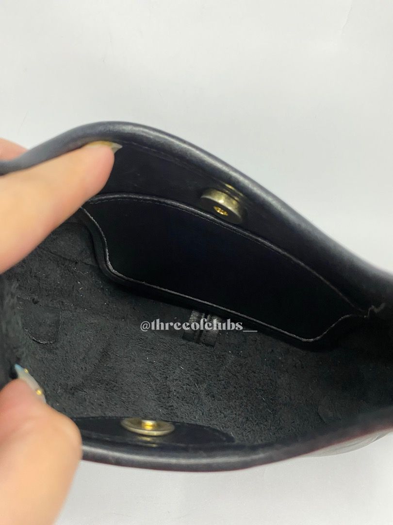 Coach Vintage Ergo Mini Moon Hobo Black Leather Shoulder Bag, Luxury ...