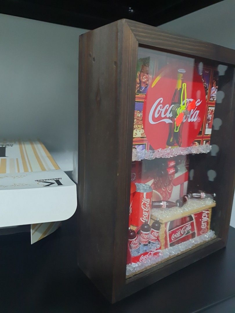 Coca cola themed battery operated hanging clock, Furniture & Home ...