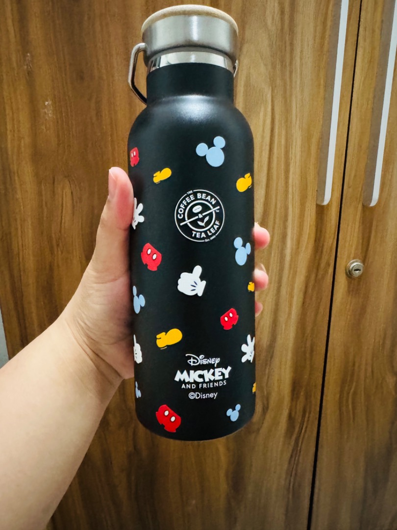 Coffee bean leaf disney mickey flask, Furniture & Home Living ...