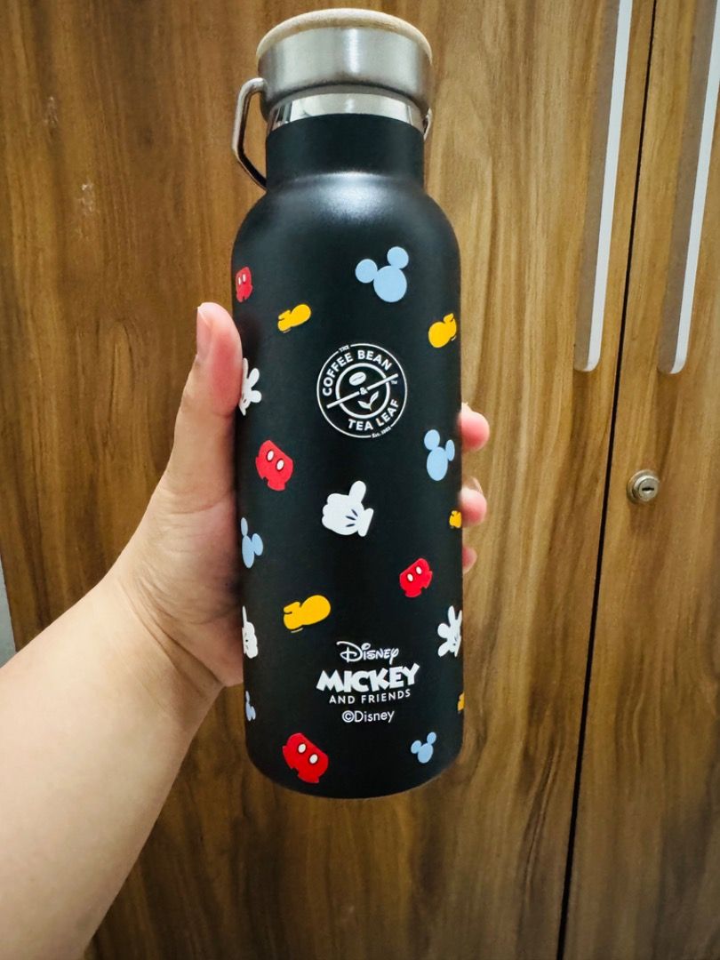 Coffee bean leaf disney mickey flask, Furniture & Home Living ...