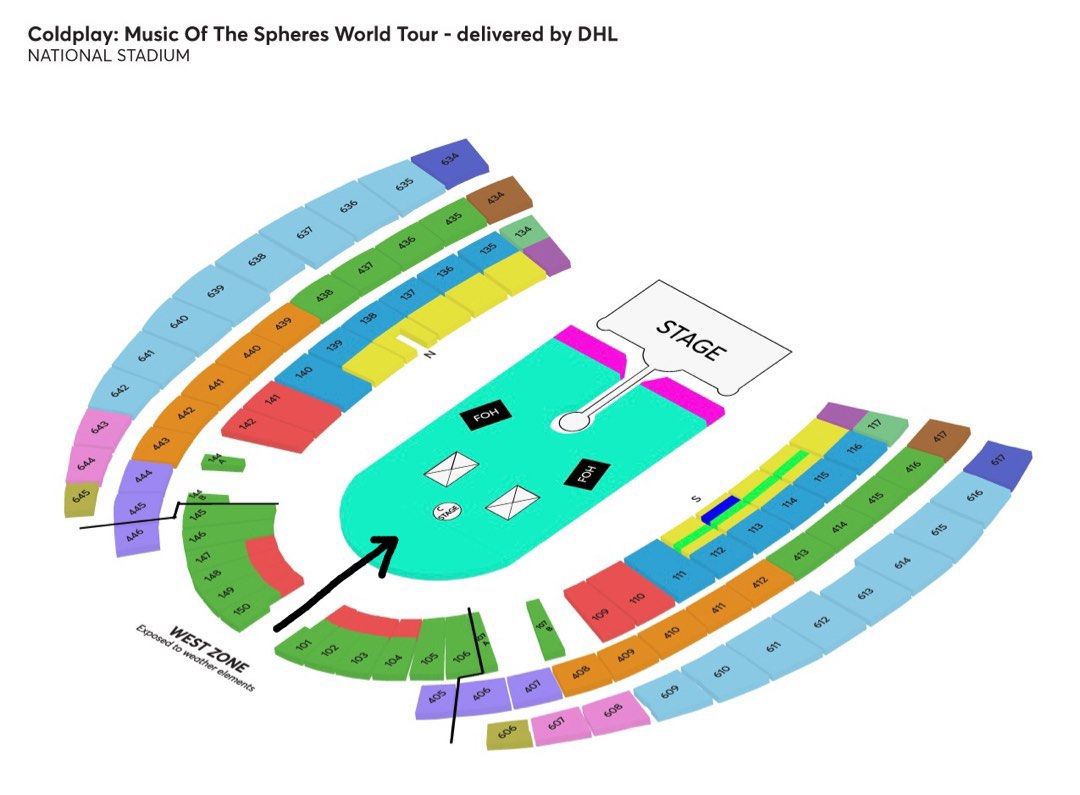 Coldplay Concert Singapore 30 Jan 2024, Tickets & Vouchers, Event ...