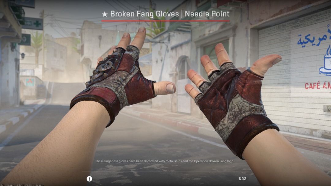 CS2 Broken Fang Gloves Needle Point BS, Video Gaming, Gaming ...