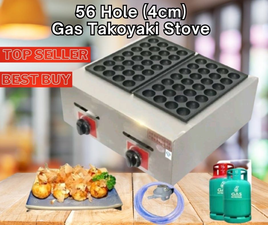 Dapur Takoyaki Gas Takoyaki Maker 56 Hole, TV & Home Appliances ...
