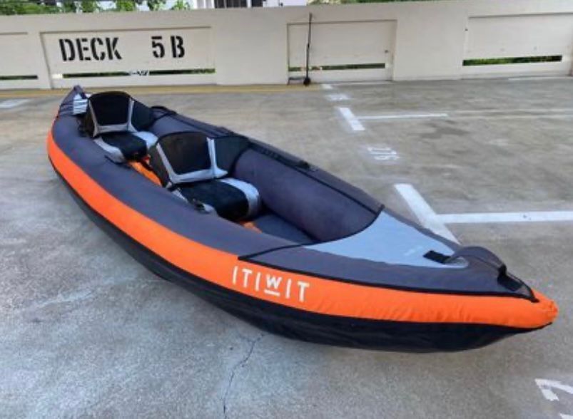 Decathlon inflatable Kayak, Sports Equipment, Sports & Games, Water ...