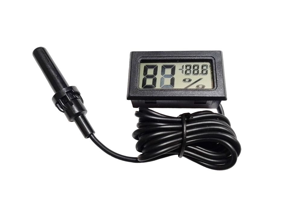 DIGITAL HYGROMETER THERMOMETER (2in1) with PROBE LCD DISPLAY, BEST FOR ...