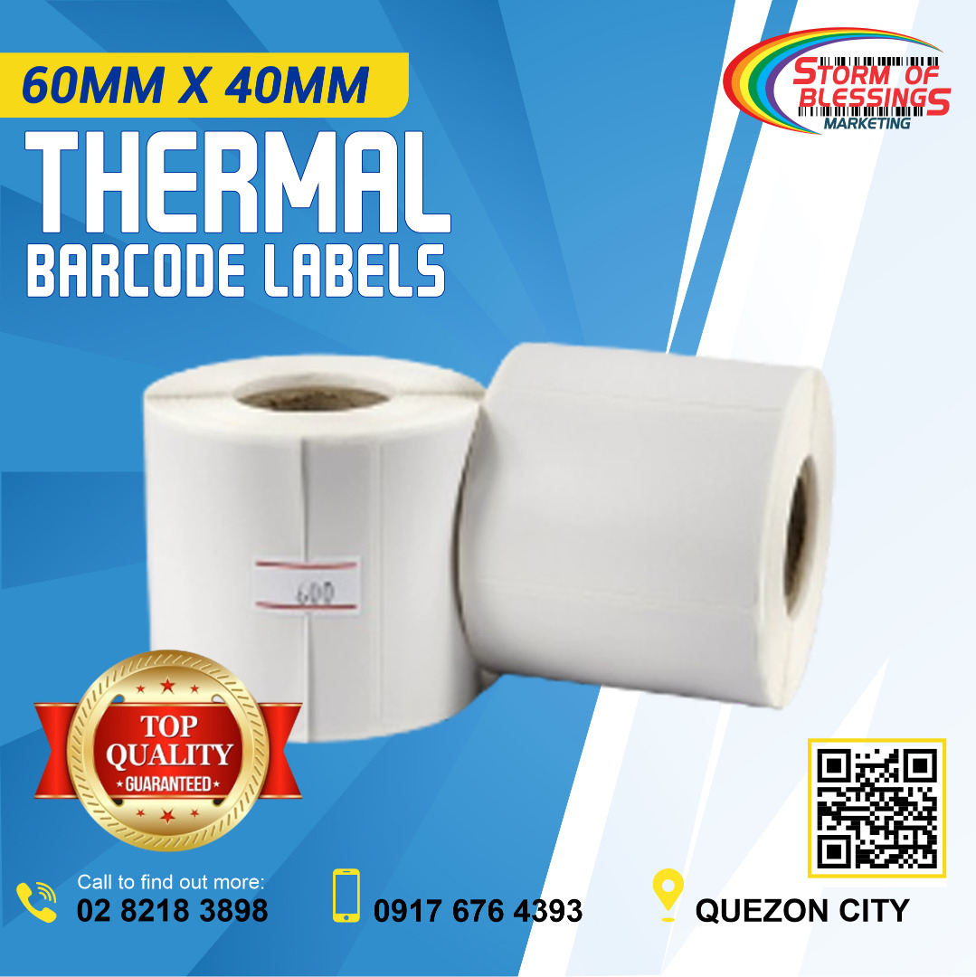 Digital Scale Sticker Label Roll 60mm x 40mm, Computers & Tech, Office ...