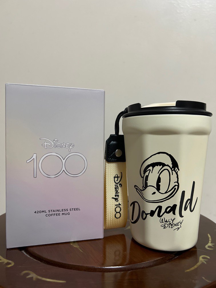 Disney 100 420ml Stainless Steel Coffee Mug, Furniture & Home Living, Kitchenware & Tableware ...