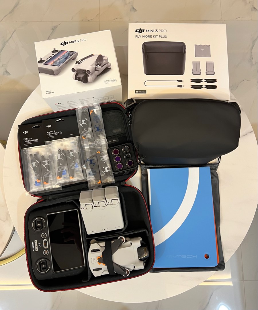 DJI Mini 3 Pro + FMK Plus Combo, Photography, Drones on Carousell