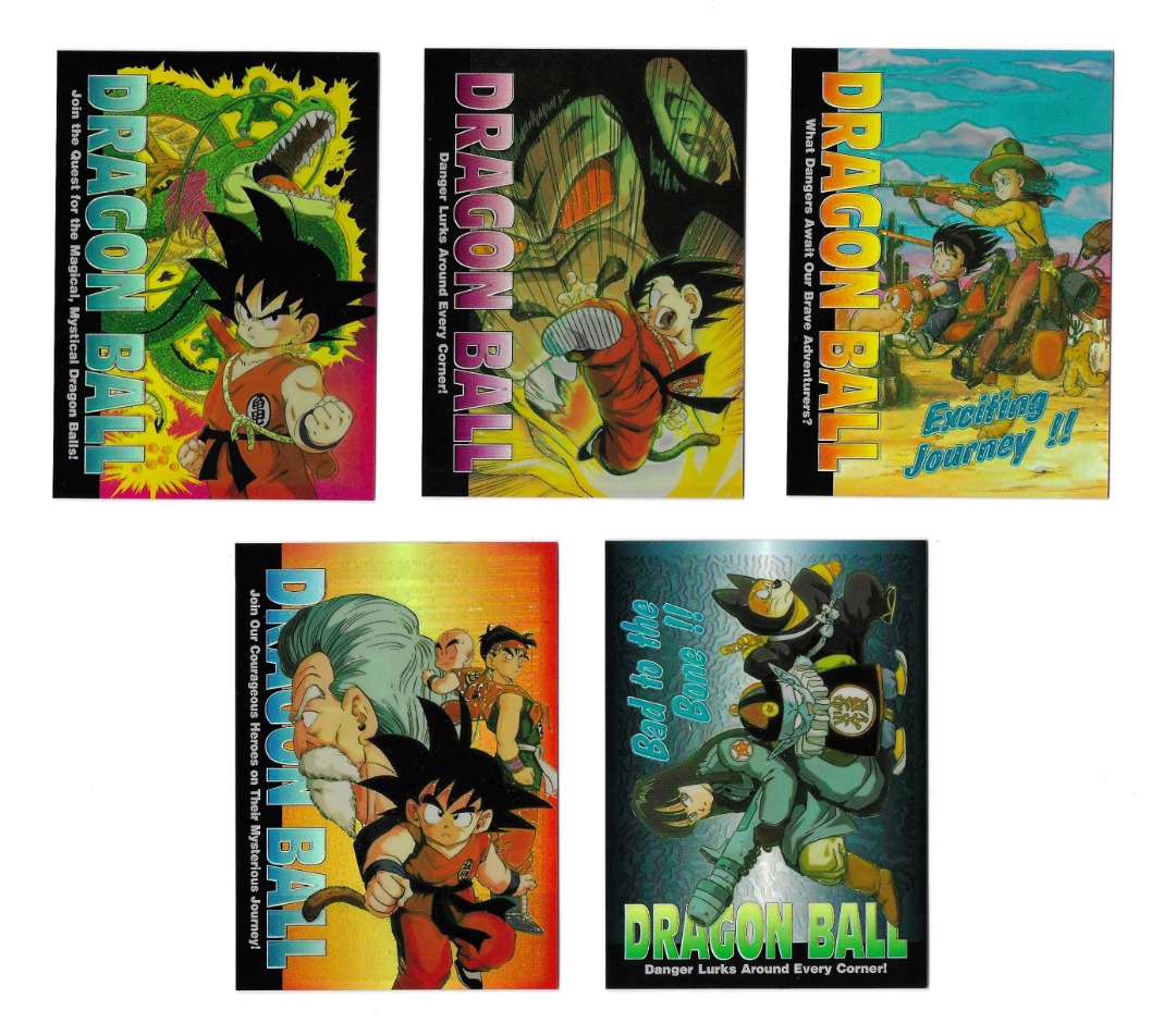DRAGON BALL by JPP AMADA 1996 USA HOLOCHROME CHARACTERS Chase Card Set ...