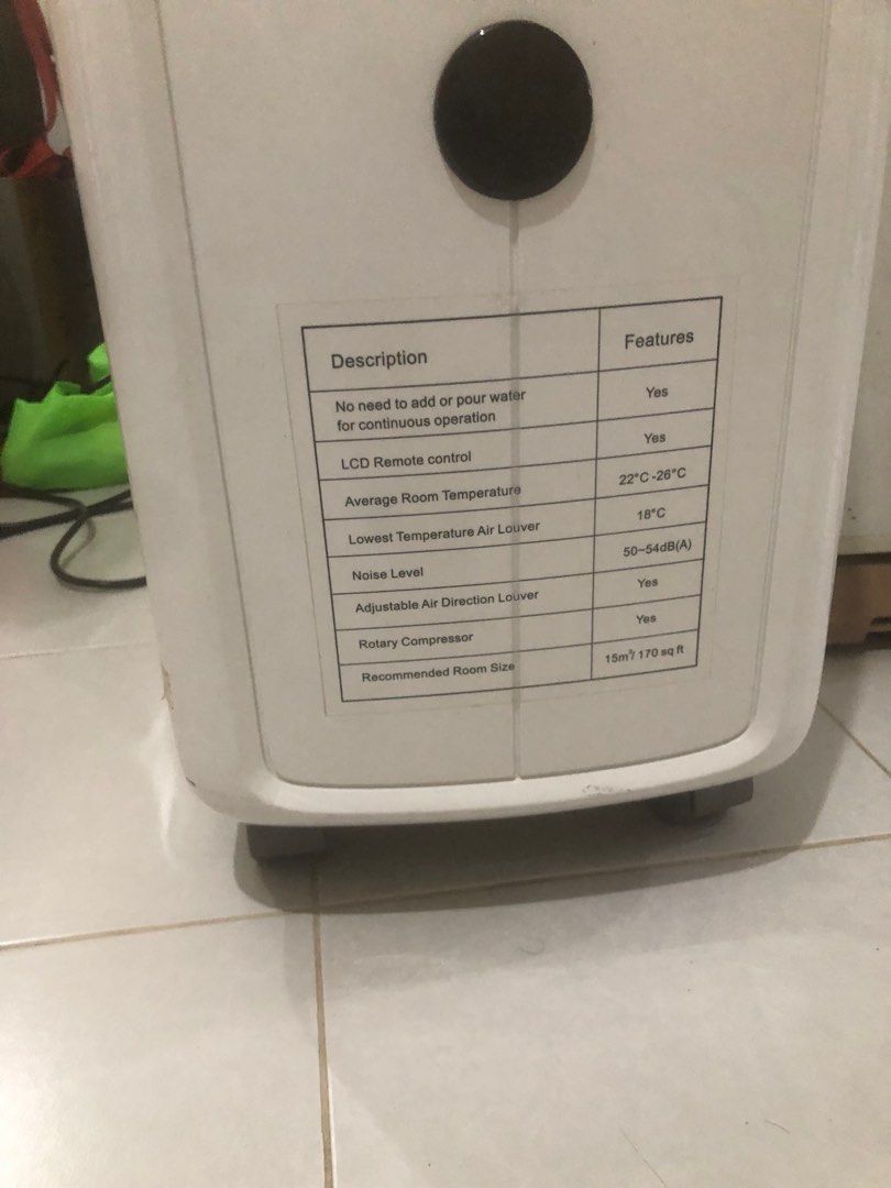 Euroace portable aircon, TV & Home Appliances, Air Conditioners ... Euroace portable aircon, TV & Home Appliances, Air Conditioners ...