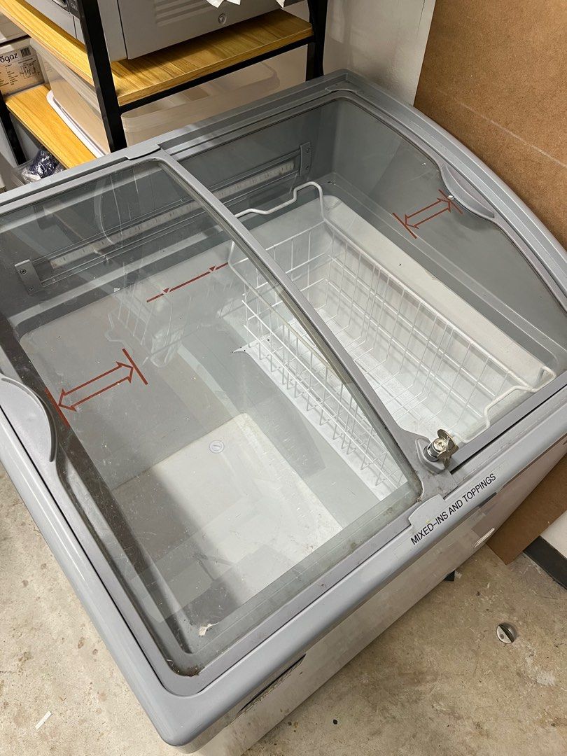 Eurochill Sliding Glass Freezer, TV & Home Appliances, Kitchen ...