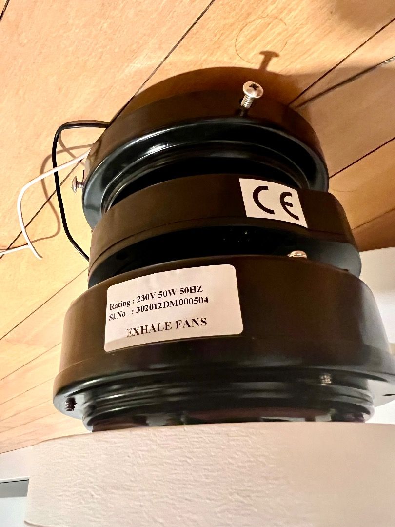 Exhale Bladeless Ceiling Fan, Furniture & Home Living, Lighting & Fans ...